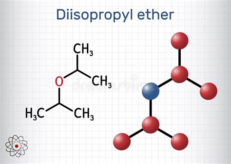 Diisopropyl Ether Molecule Skeletal Chemical Formula Stock Illustration Illustration Of