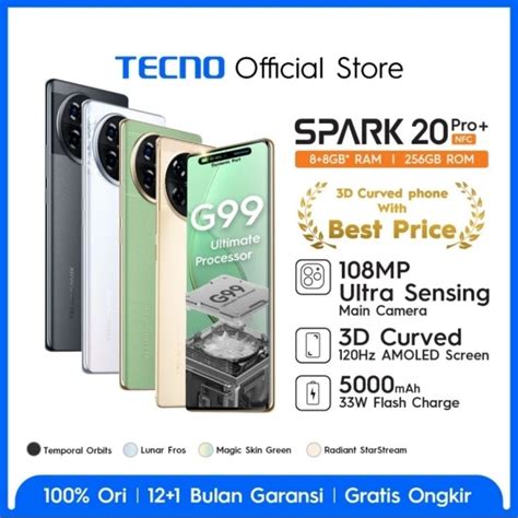 Jual Tecno Spark Pro Gb Garansi Resmi Fresh No Repack Bnib Belum Aktivasi Spark