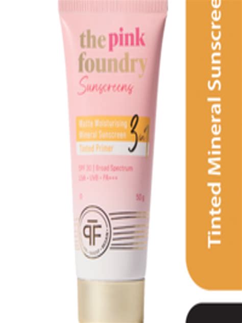 Buy The Pink Foundry Tinted Matte Moisturising Mineral Spf 30 Sunscreen