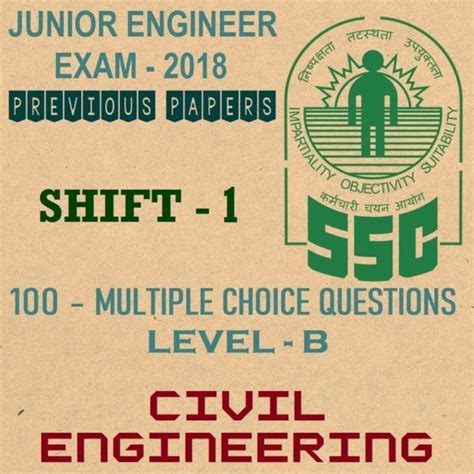 SSC JE Civil Engineering Exam Paper 2018 Shift 1 Previous Papers