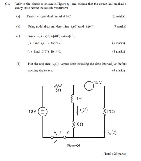Solved Q Refer To The Circuit As Shown In Figure Q And Chegg
