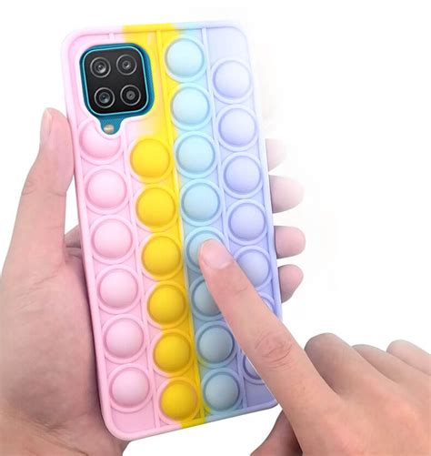Sdtek Pop Case For Samsung Galaxy A Fidget Bubble It Cover Stress Rainbow