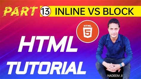 Inline Vs Block Elements In Html Html Tutorial For Beginners In Hindi Youtube