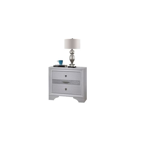 Galaxy White Nightstand in the Nightstands department at Lowes.com