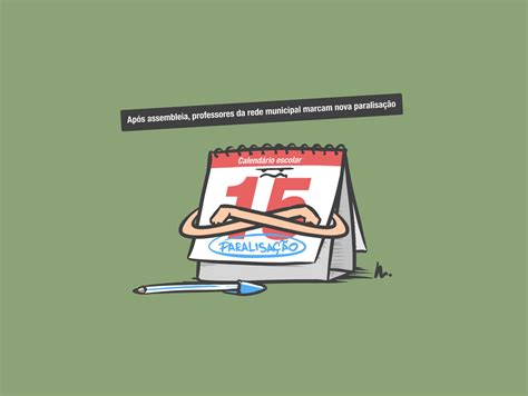 Calendário Escolar Charges Diário Digital
