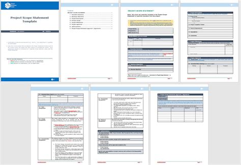 Project Scope Statement Template Etsy