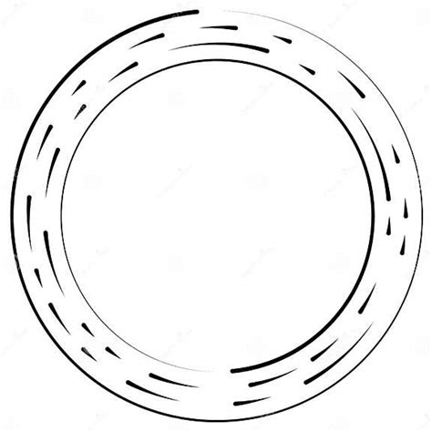 Segmented Circular Concentric Circle Element Stock Vector Illustration Of Array Gyration