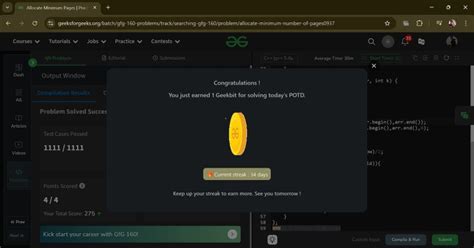 Prateek Raj On Linkedin Gfg160 Geekstreak2024 Geeksforgeeks Dsa