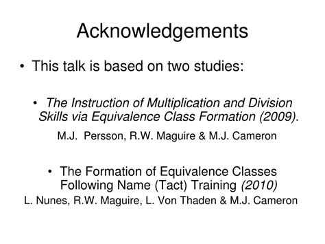 Ppt The Role Of Naming In The Formation Of Equivalence Classes