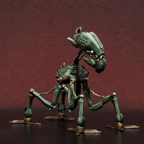 Sentry Bot De Doom Metal Miniatura Etsy España