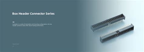 Home ボックスヘッダコネクタシリーズ