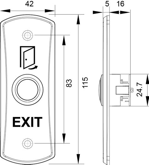 Exit Push Button With LED PONGEE INDUSTRIES CO LTD