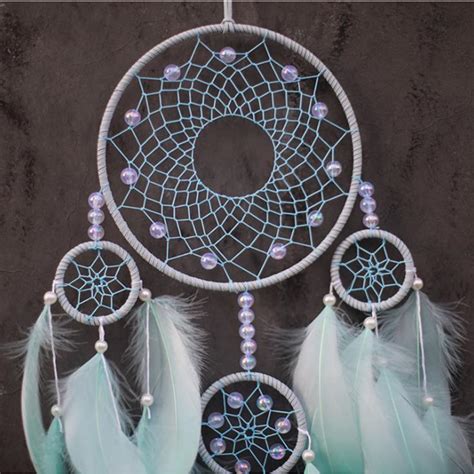 Badu Bg Занаяти от пера Ловец на сънища Кафяви вятърни камбанки Ръчно изработена индийска мрежа