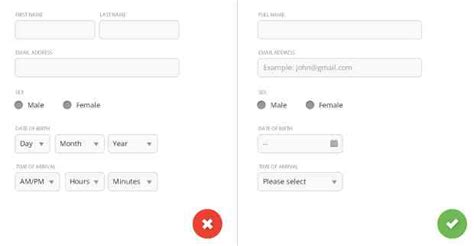 Best Practices Of Mobile Form Design Examples And Principles