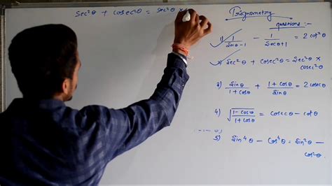 Chapter 9 Trignometry Part 1 Formula Solution 10th Class C G Board YouTube