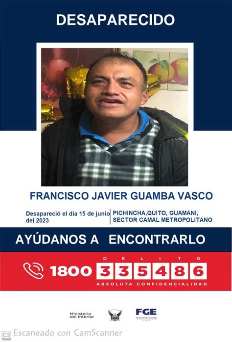Policía Ecuador On Twitter AyÚdanos A Encontrarlo🚨🚨 Francisco Javier