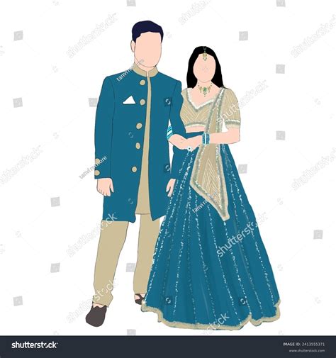 Indian Caricature Couple Photos And Images And Pictures Shutterstock