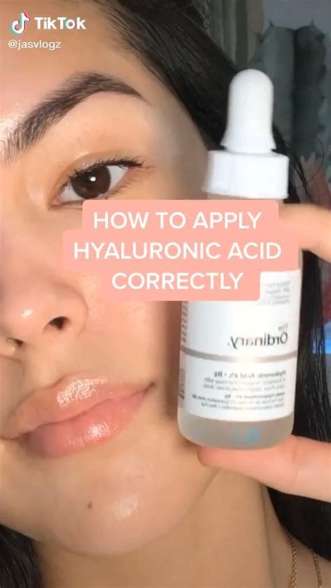 How To Apply Hyaluronic Acid The Ordinary Skincare Skin Care
