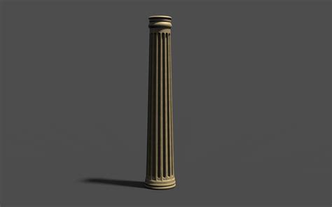 Doric Column Free 3d Model 3d Printable Cgtrader