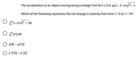 [solved] The Acceleration Of An Object Moving Along A Str