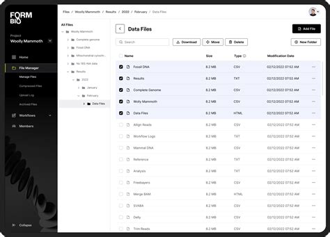 Computational Life Sciences Data Management Form Bio