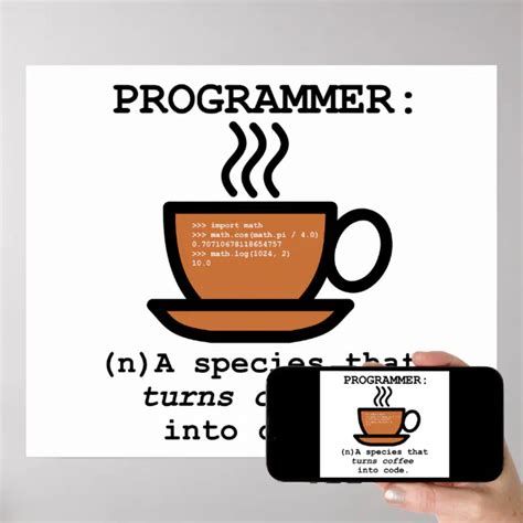 Definition Of A Computer Programmer Geek Poster Zazzle