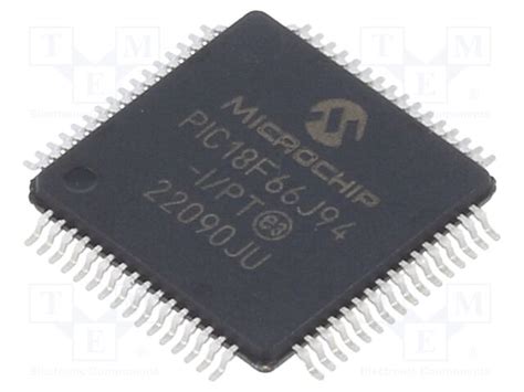 pic18f66j94 i pt microchip technology ic pic microcontroller 64mhz