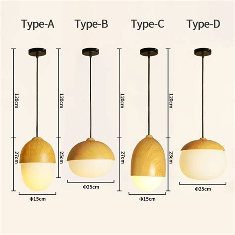 โคมไฟระย้า Led ติดเพดานสไตล์นอร์ดิก โคมไฟแขวนตกแต่งห้องครัวร้านอาหารเรือนถั่วลายเนื้อไม้