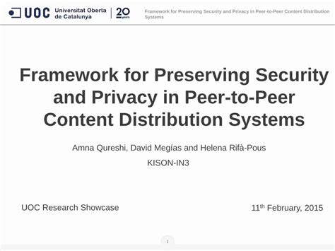 pdf framework for preserving security and privacy in peer to peer