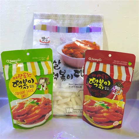 ☒korean Tteok Bokki Rice Cake Set Matamun Rice Cake With Sempio Topokki