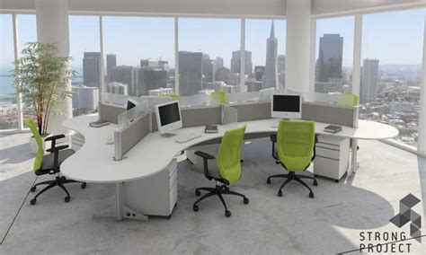 Exciting Collaborative Cubicles In Brands Color Palette