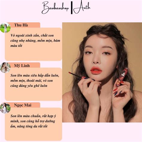 Mua Son Tint 3ce Mickey Phiên Bản Giới Hạn đỏ Lanh Và Cam San Hô Vẻ đẹp