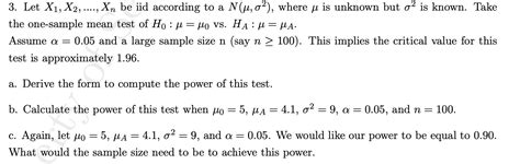 Solved 3 Let X1 X2 Xn Be Iid According To A