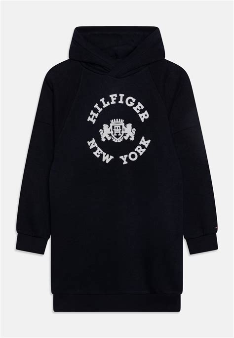 Tommy Hilfiger Crest Hoodie Dress Robe De Jour Desert Sky Bleu