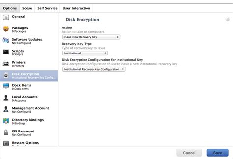 Issuing A New FileVault Recovery Key Administering FileVault On OS X El Capitan With The