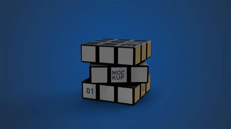 Premium Psd Cube Psd Mockup Cube Solver Mockup Rubix Cube Mockup