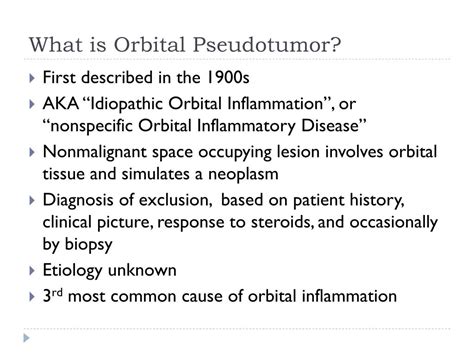 Ppt Orbital Pseudotumor Idiopathic Orbital Inflammation Powerpoint