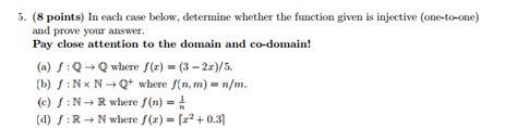 solved in each case below determine whether the function