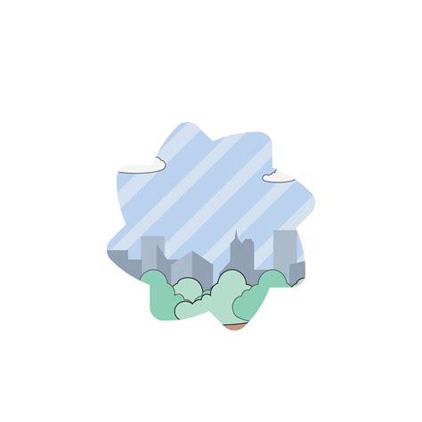 Aesthetic Organic Blobs City Background Shape Cute 17171293 Png
