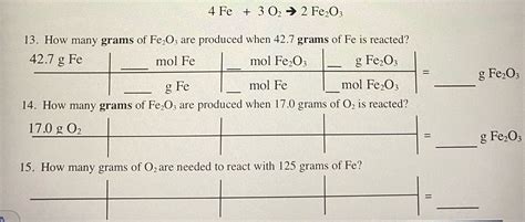 Answered 4 Fe 3 O2 → 2 Fe¿o3 13 How Many… Bartleby