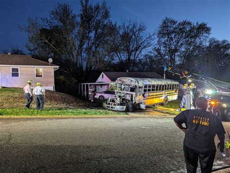 Burning School Bus Without A Driver Plows Into Home Missouri Reports