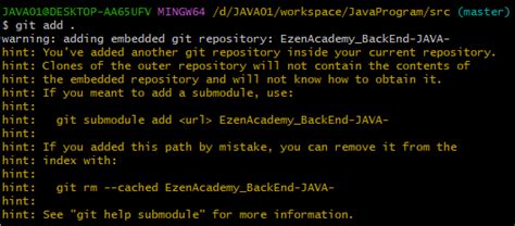 Git Github Warning Adding Embedded Git Repository 원인 및 해결 이민재의 개발일지