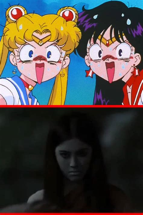 Sailor Moon And Sailor Mars React Nak Ghost By Azmezilla On Deviantart