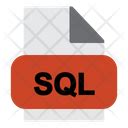 Sql File Icon Download In Flat Style
