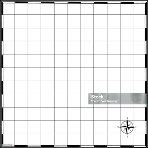 손으로 그린 프레임과 바람의 장미와 오래된 종이 질감에 빈 해적 보물지도 바다 탐구 벡터 일러스트레이션을 위한 Tamplate