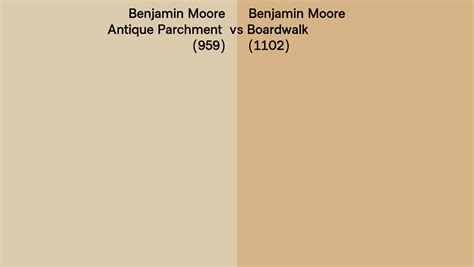 Benjamin Moore Antique Parchment Vs Boardwalk Side By Side Comparison