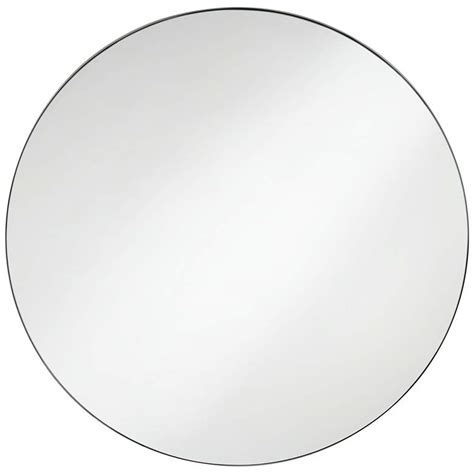 Drake Polished Nickel 34 Round Wall Mirror 005e8 Lamps Plus
