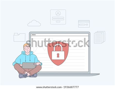 Data Breaches Data Leakage Prevention Concept Stock Vector Royalty