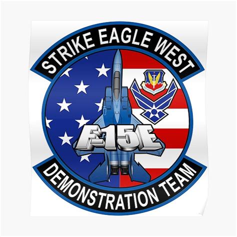 F 15e Strike Fighter West Coast Demo Team Poster For Sale By