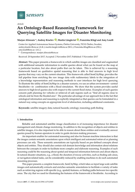 Pdf An Ontology Based Reasoning Framework For Querying Satellite